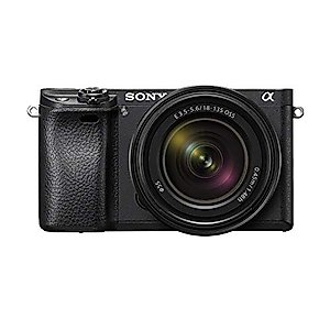 Sony Alpha a6300 Mirrorless Camera Interchangeable Lens Digital Camera with 18-135mm Zoom Lens - E Mount Compatible - Black (Renewed)