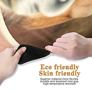 GOODOLD Funny Horse Yoga Mat, 71 x 26 Inch Non-slip Yoga Mats Folding Travel Exercise Mat Indoor Outdoor Gym Pilates with Storage Bag for Women Men