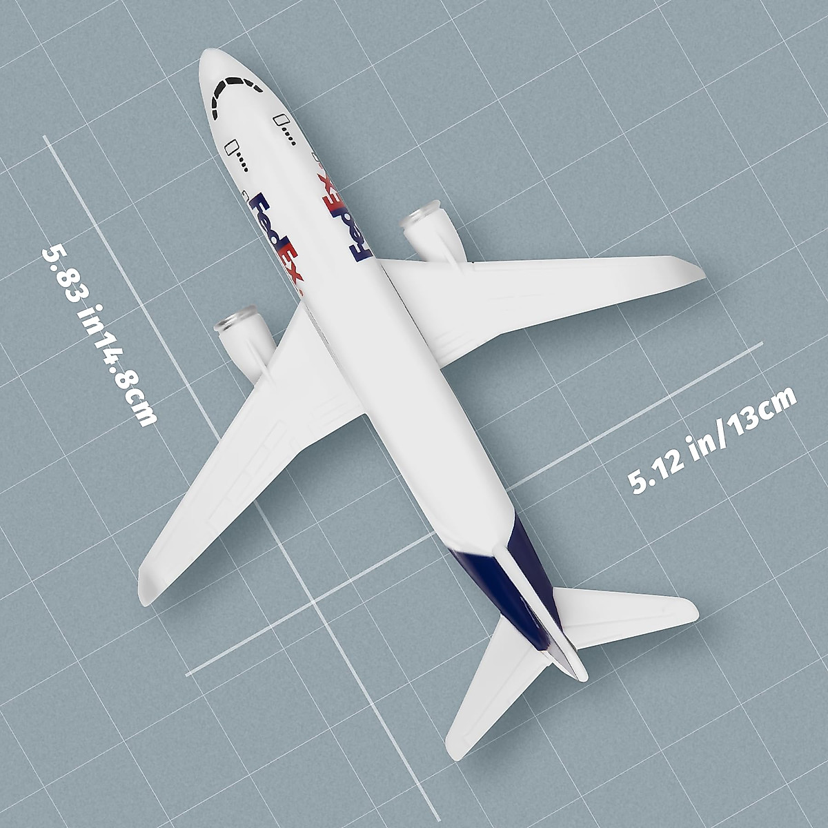 Sky Trek Model Airplanes FedEx Airplane Airlines Plane Aircraft Model for Display Collection and Gifts.