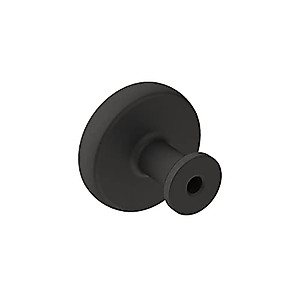 Amerock | Cabinet Knob | Matte Black | 1-1/4 inch (32 mm) Diameter | Factor | 1 Pack | Drawer Knob | Cabinet Hardware