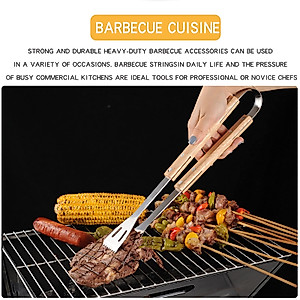 CYXI 6 PCS Complete Barbecue Tool Set with Storage Bag - BBQ Tools Set,Grill Accessories, Portable Grilling Utensil Kit, for Travel, Picnics, RVs, Camping, BBQs, Parties