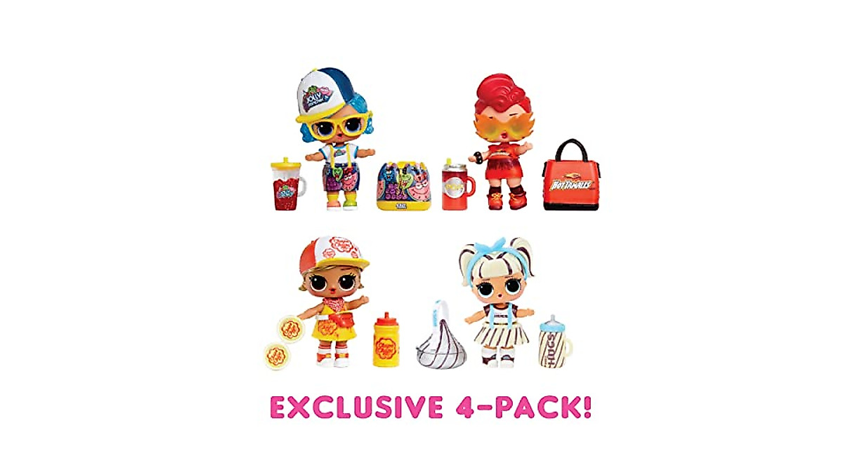 LOL Surprise Mini Sweets Dolls 4-Pack - Candy-Themed Collectibles