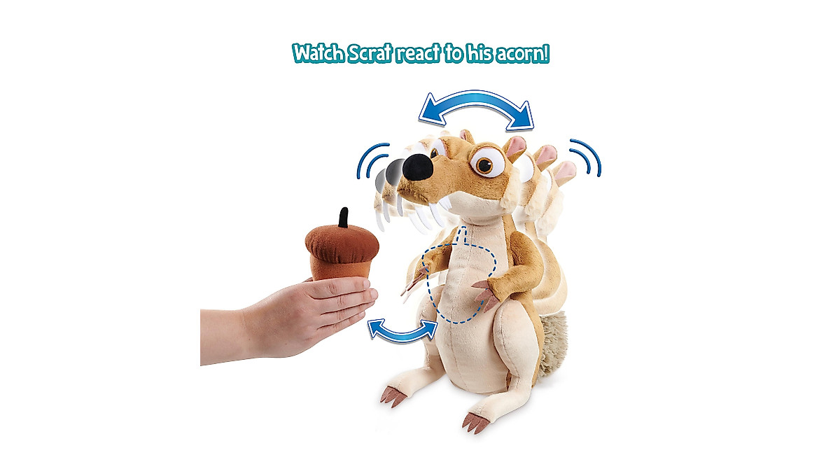 Ice Age Scrat Plush Toy - Interactive, Sounds & Ideal for Kids 3+