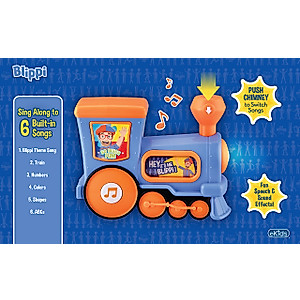 Blippi Toy Train for Kids with Built-in Music and Sound Effects, Musical Toy Designed for Fans of Blippi Toys and Blippi Gifts for Kids Aged 3 and Up
