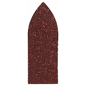 Bosch 2608605166 Delta Sanding Sheets with Wood-Paints, Velcro Type, 32mm, P40 Grit, Red, Pack of 5