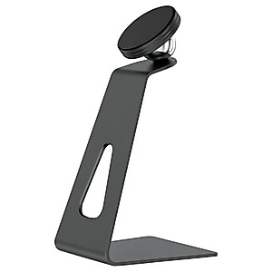 Generic KHUSS Magnetic Cell Phone Stand 360Degree Adjustable Desk Mobile Phone Stand with 2 Magnet Sturdy NonScratch AntiSlip Desktop Smartphone Holder for iPhone 12MiniProMax Black
