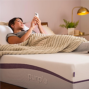Purple Plus King Mattress, GelFlex Grid, Better Than Memory Foam, Premium Comfort Foam Layer, Temperature Neutral, Responsiveness, Breathability, Made in USA