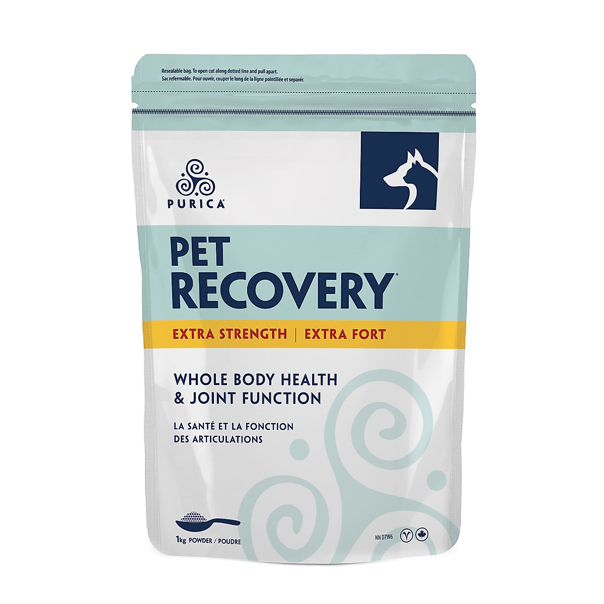 PURICA Pet Recovery Extra Strength - Joint Support for Cats & Dogs - Glucosamine - Vitamins for Joint Health. Suitable for Small & Large Breeds - Transform Your Pet's Well-Being with 1Kg Powder