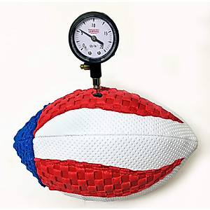 fun gripper 8.5 Patriot Football (PEE WEE) Size (PATRIOTIC) - RED,WHITE & BLUE by: Saturnian I P.E Supplier