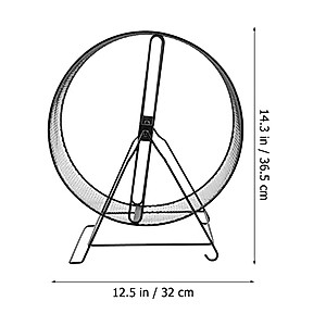 Balacoo Chinchilla Wheel Silent Hamster Exercise Wheels- Hamster Running Exercise Wheel- Hamster Running Wheels with Adjustable Stand for Hamsters Small Animals 10 Inch