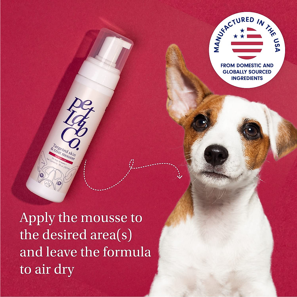 Petlab Co. Itch Relief Mousse - Moisturize, Deodorize, & Support Dry Skin with This Dry Dog Shampoo. Unique Quick-Dry Formula Delivers Support to Promote Coat Comfort