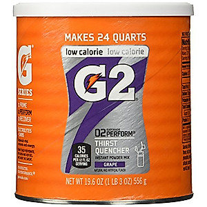 Gatorade Perform G2 02 Perform Thirst Quencher Instant Powder Grape Drink 19.4 Oz. (1 Each)