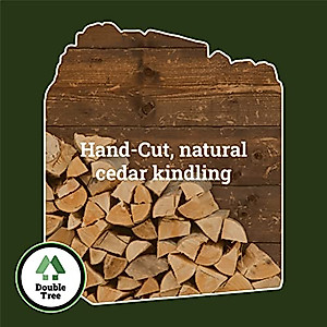 Fire Starter Kindling - 100% All-Natural Incense-Cedar Kindling - Fast, Easy Burning -Perfect for Indoor Fireplaces, Campfires, Beachside Fire Pits, Indoor/Outdoor Stoves (Large 1 Cubic ft)