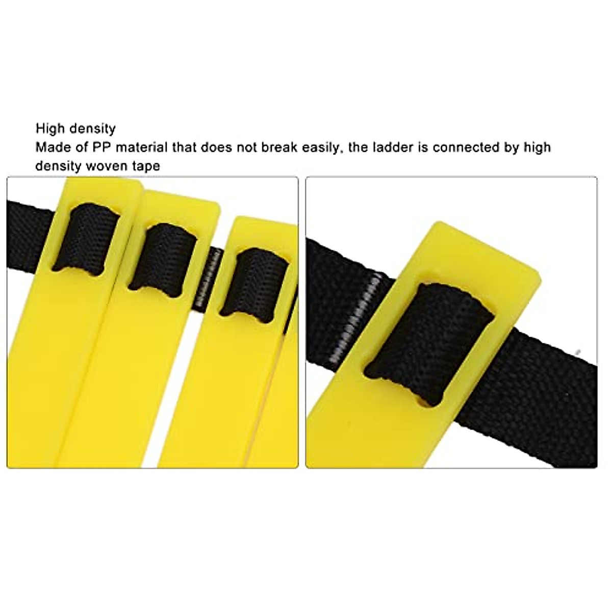 plplaaoo Agile Ladder Football Step Training Rope Ladder Agile Training Speed Ladder with Scale 6m 12 Rungs Workout Ladder for Ground Ladder Drills Speed Training Kit Set for Soccer Boxing Footwork