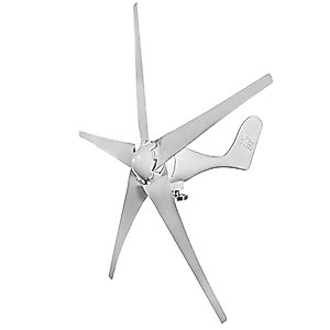 Dyna-Living Wind Turbine Generator Kit 500W DC 12V Wind Turbine Motor with Charge Controller 5 Blades Wind Power Machine for Home Garden Boat Marine Monitoring or Street Lighting (Not Included mast)