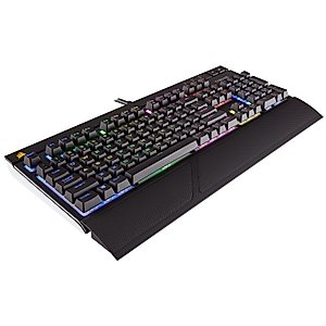Corsair Strafe Mechanical Gaming Keyboard - Red LED Backlit - USB Passthrough - Linear and Quiet - Cherry MX Red Switch