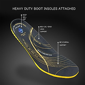 SUREWAY 6” Wedge Moc Toe Work Boots for Men - Soft Toe, Premium Full-Grain Leather, Lightweight Work Boots/Shoes, Comfort Insole, Superior Oil/Slip Resistant, Real Goodyear, EH Rated Industrial