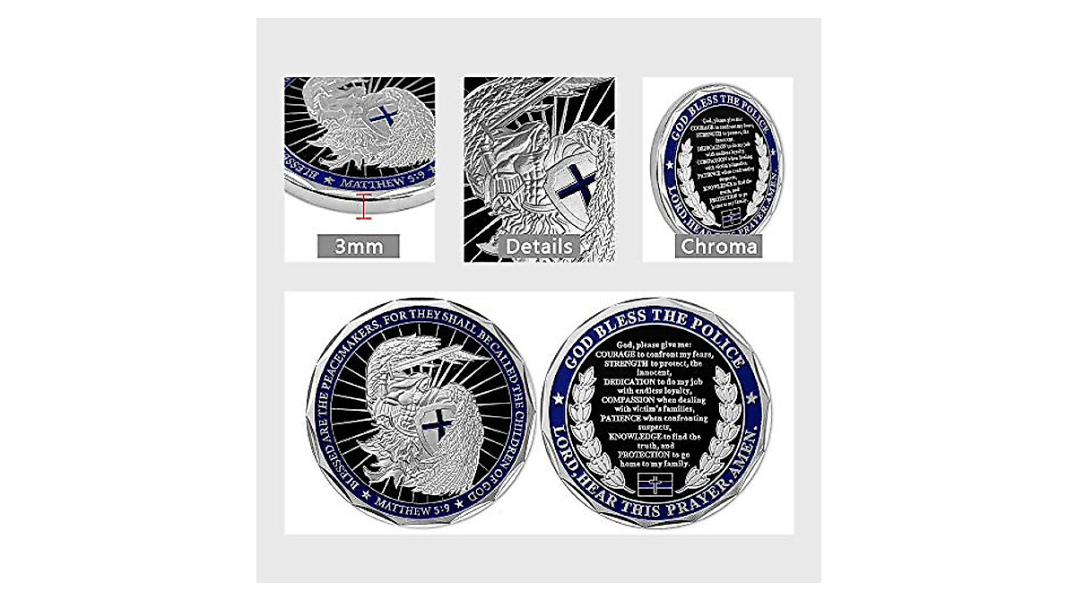 St. Michael Police Challenge Coin - Honor & Prayer