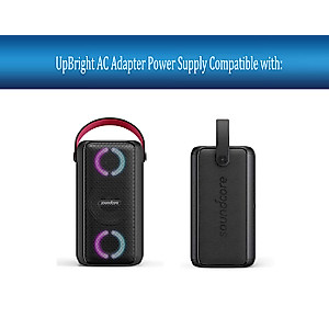 UpBright 15V AC/DC Adapter Compatible with Anker Soundcore Trance A3393 A3393011 AK-A3393011 AKA3393011 Mega A3392 A3392H11 Bluetooth Waterproof Wireless Speaker 15VDC 3A Power Supply Battery Charger