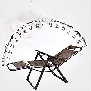XZGDEN Lightweight Folding Deck Chair Rattan Chair Folding Sun Lounger Outdoor Leisure Home Beach Chair 178x47x26cm Sun Lounger Garden Chairs (Color : As Shown, Size : 178x47x26cm)