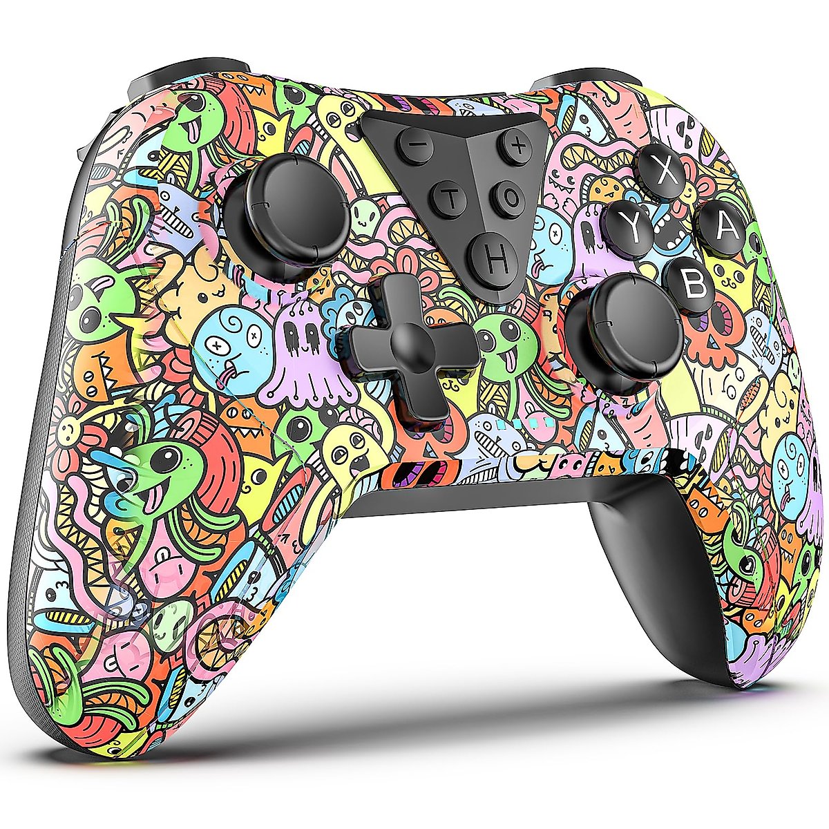 Wireless Pro Controller Compatible with Nintendo Switch Controller, Compatible with Nintendo Switch/Switch Lite/Switch/PC OLED Controller for Switch with Wake-up, Turbo Vibration and Programmable Function