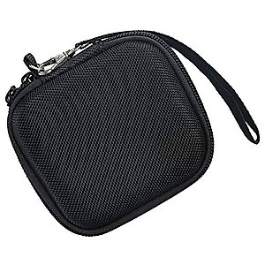Geiomoo Compatible with TOZO NC2 Headphone Hard Carrying Case Cover, Portable Shockproof Travel Protective Bag with Carabiner (Black)