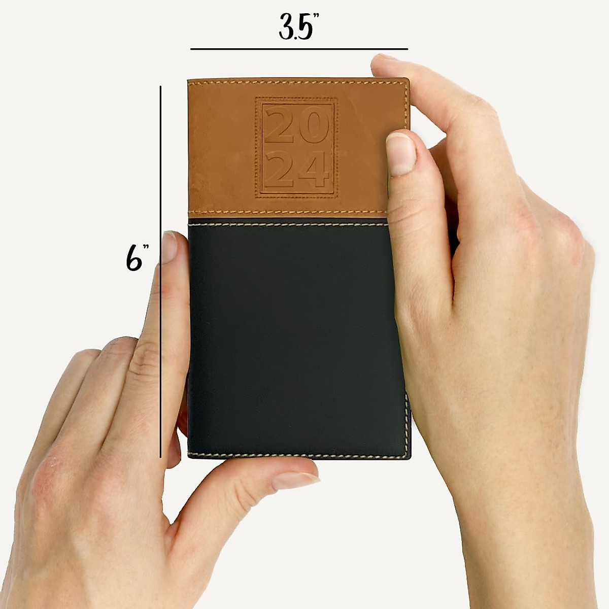 BookFactory 2024 Weekly Pocket Calendar/2024 Weekly Calendar/2024 Planner Calendar/Weekly Agenda Organizer - Calendar with Notepad (CAL-2024-POCKET(Organizer))