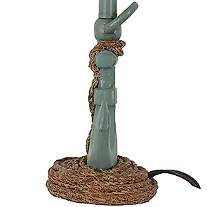 Decor Therapy Saylor Anchor Accent Lamp, Antique Iced Blue