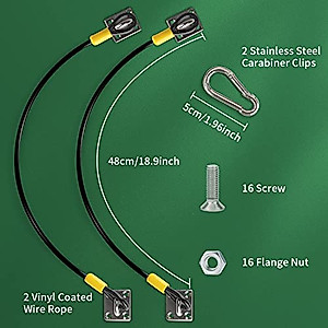 RASDDER Trash Can Lid Lock, Outdoor Trash Can Locks for Animals, Stainless Steel Garbage Can Lock for Stop from Rummaging, Great for Outdoor Waste Bins, 2 Pack (2)