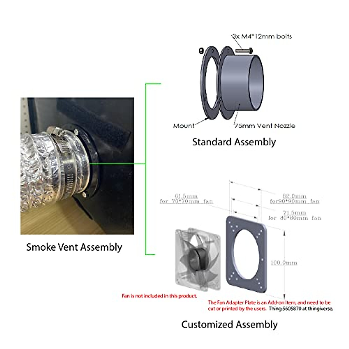 Laser Engraver Enclosure with Smoke Vent and LED Light, Fireproof Fabric, Eye Protection Film, 25x25x13 Inch Laser Engraving Machine Protective Cover,Reduce Laser Beam for COMGO Z1 A5Pro Master2 S2