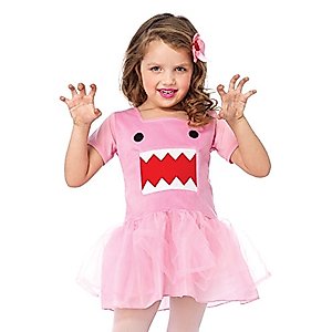 Leg Avenue Domo Tutu Dress & Print Leg Warmers (2 Piece), Pink, Small