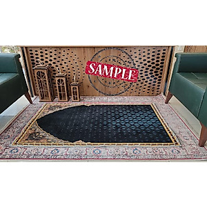 Muslim Prayer Mat, Muslim Prayer Rug, Turkish Prayer Rug, Prayer Mat Personalise, Custom Prayer Rug, Islam Rug Wall,Muslim Carpet,Prayer Mat (26x47 inc - 66x120 cm)