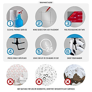 BRAINWAVZ The Treo - Under Desk/Shelf Dual Gamepad Controller & Headphone Hanger Holder Stand - Designed for Xbox ONE, PS4, PS3, PS5, Dualshock, DualSense, Switch, PC, Steelseries, Steam & More