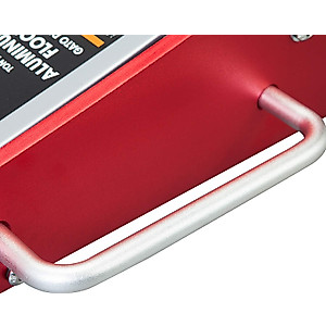 BIG RED AT830011LR Torin Hydraulic Low Profile Aluminum and Steel Racing Floor Jack with Dual Piston Quick Lift Pump, 3 Ton (6,000 lb) Capacity, Red