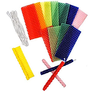 Make Your Own Hanukkah Beeswax Candles, Complete DIY Chanuka Candles Starter Kit (DIY 24 Candles)