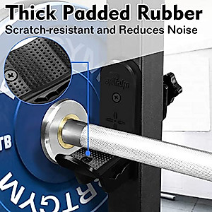 BRTGYM J Hooks Power Rack for 2x2 Squat Rack Power Cage with 1" Holes, 1000lbs Capacity J Cups, 5GA Steel Constructed