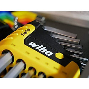 Wiha 66992 MagicRing Ball End Hex L-Key Set In Holders, 22 Piece