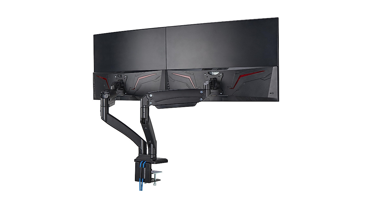 AVLT Dual Monitor Arm Mount - Fits 13-43 Inches, Full Motion