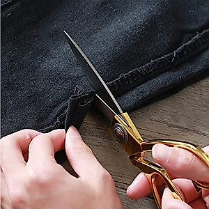 Aemoe 10.5 In Ribbon Cutting Scissors Heavy Duty Metal Large for Ceremony Professional Special Events, Inaugurations & Ceremonies Gold, SC0008-GOLD