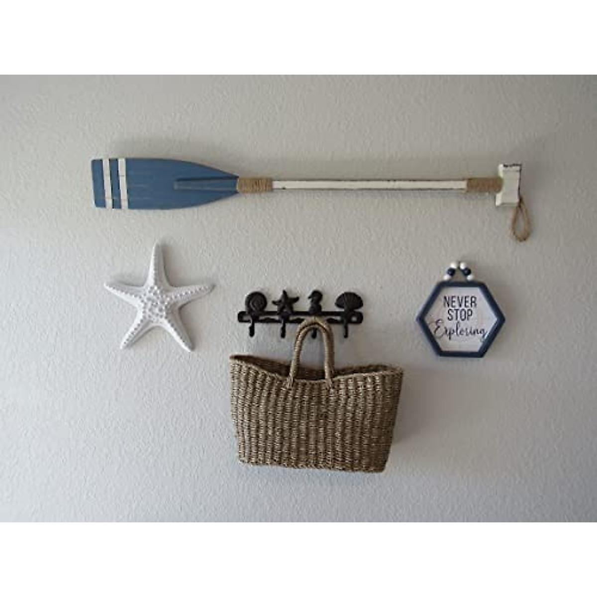 Wallcharmers Rustic Seashell Hooks | Keys, Leashes, & Outdoor Towel Holder
