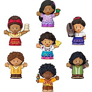 Fisher-Price Little People Toddler Toys Disney Encanto Figure Pack with 7 Characters for Pretend Play Ages 18+ Months