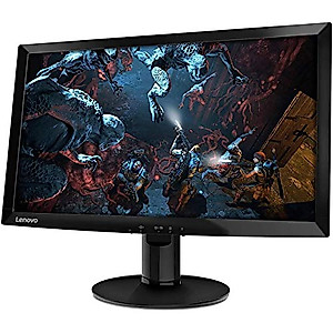Lenovo D24f-10 23.6-Inch WLED Gaming Monitor, Widescreen, FHD, FreeSync, 144Hz, 1ms, VESA, Tilt Stand, HDMI, DP 1.2, 65EBGCC1US, Black