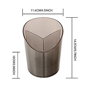 Eagle Pencil Holder, 3-Compartment Desktop Supplies Organizer, Multi-functional Pencil Cup, Phone Remote Control Stationery Storage Holder, for Home and School Use, Grey