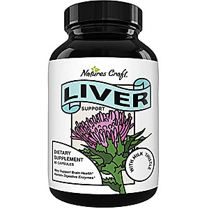Liver Cleanse Detox & Repair Formula - Herbal Liver Support Supplement with Milk Thistle Dandelion Root Organic Turmeric and Artichoke Extract to Renew Liver Health - Silymarin Milk Thistle Capsules
