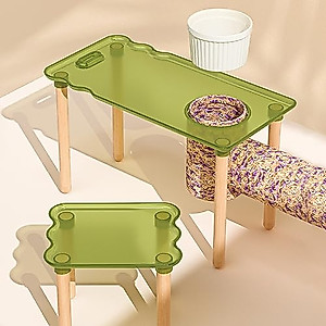 Wood Small Animals Stand Platform Natural Toy Cage Accessories For Hamster Squirrels Gerbil Chinchilla Parrots & Pet Hamster Platform For Cage