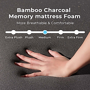 Rolanstar Full Mattress with Waterproof Mattress Protector, 8 inch Gel Memory Foam in a Box, Fiberglass Free, Breathable for Cool Sleep & Comfy Support, CertiPUR-US Certified, White