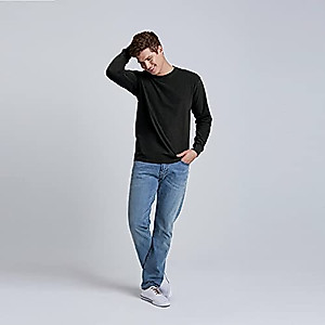 Comfort Colors Men's Adult Long Sleeve Tee, Style 6014, Grey, Large