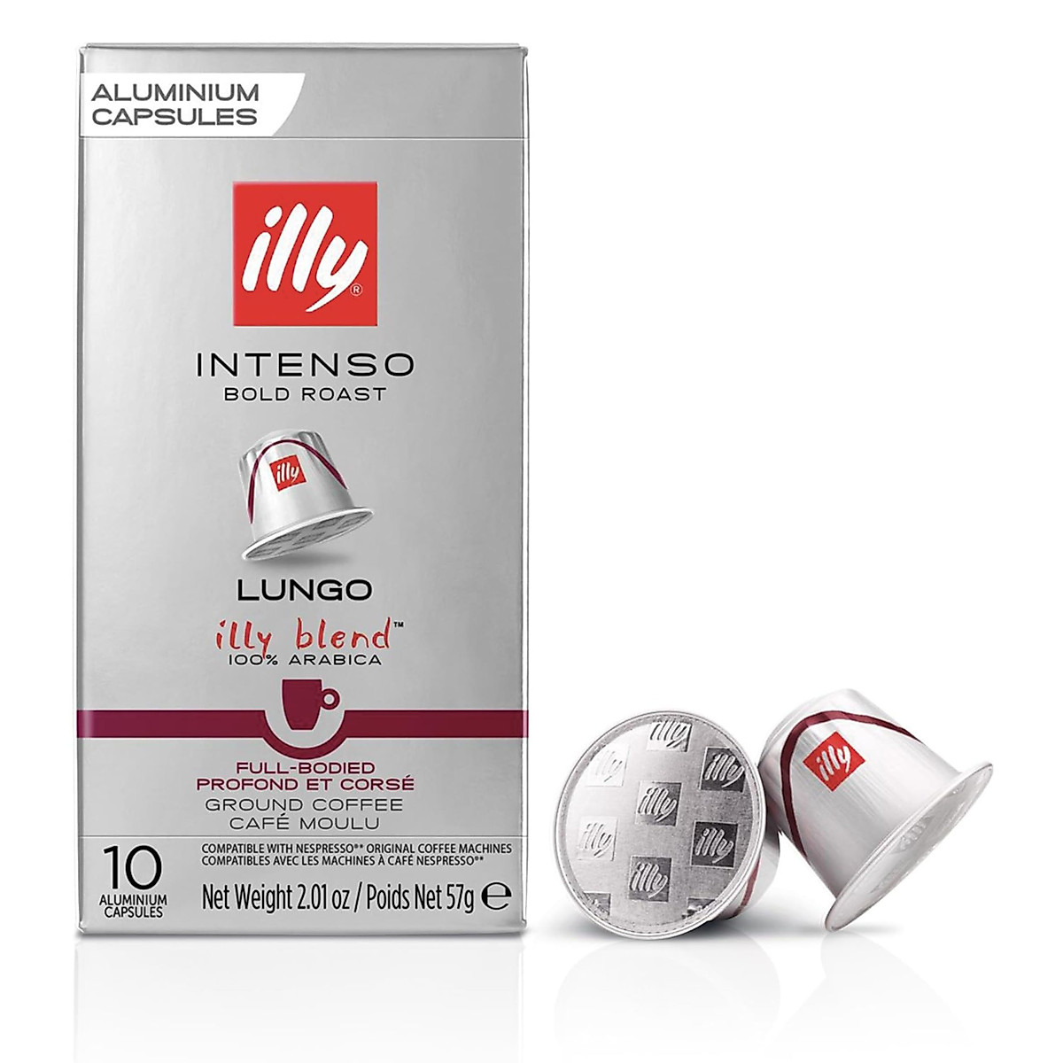 40 Count for Illy Lungo Intenso Capsules Compatible with Nespresso Original Line Machines