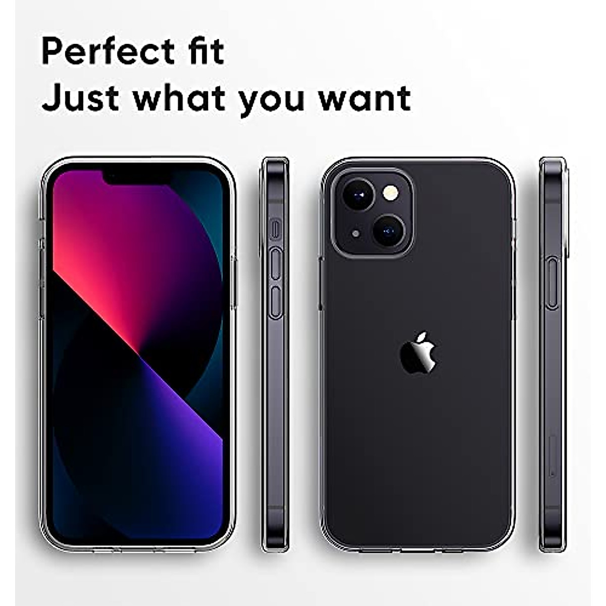 Raysmark iPhone 13 Mini Case, Ultra [Slim Thin] Scratch Resistant TPU Rubber Soft Silicone Protective Crystal Clear Case Cover for iPhone 13 Mini (Clear)