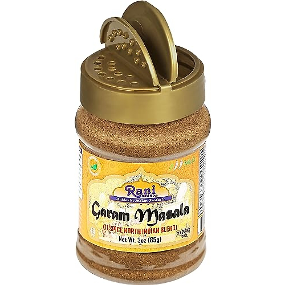Rani Garam Masala Indian 11-Spice Blend 3oz (85g) PET Jar ~ All Natural, Salt-Free | Vegan | No Colors | Gluten Friendly | NON-GMO| Kosher | Indian Origin